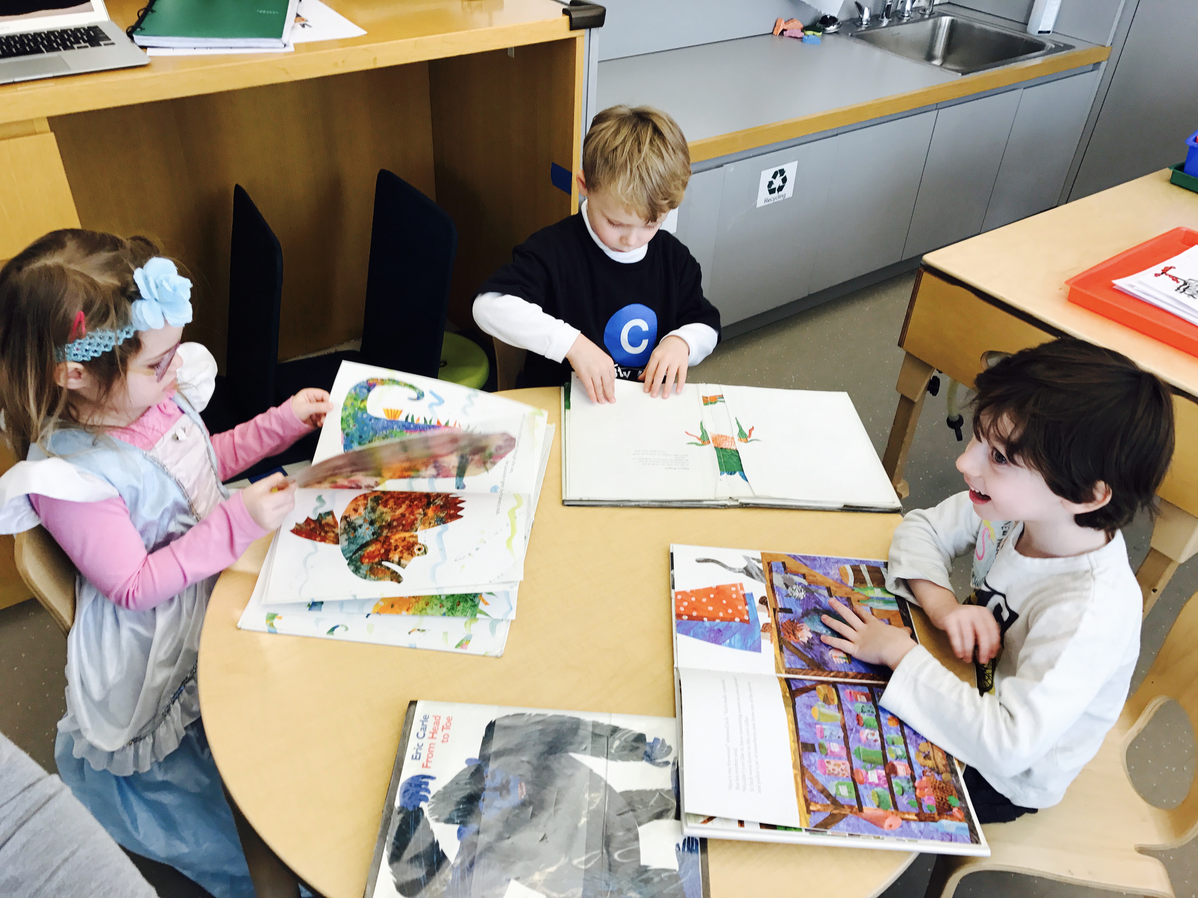 Eric Carle, Morning Meeting Star, and Play Time - Stephen Gaynor School